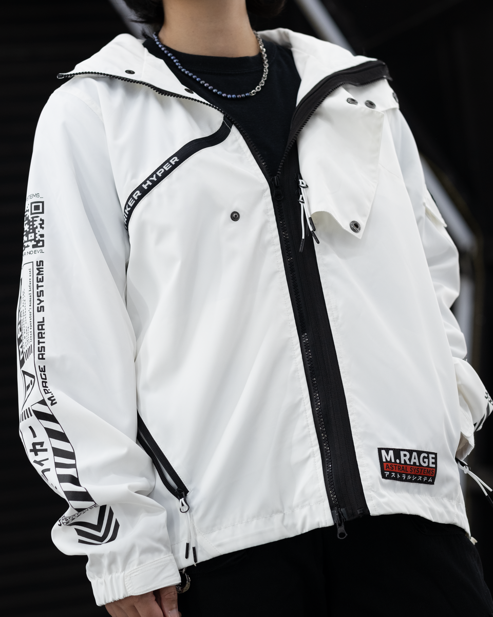 All-Terrain Windbreaker | Windstriker Mod "HYPER" White Edition – M.RAGE